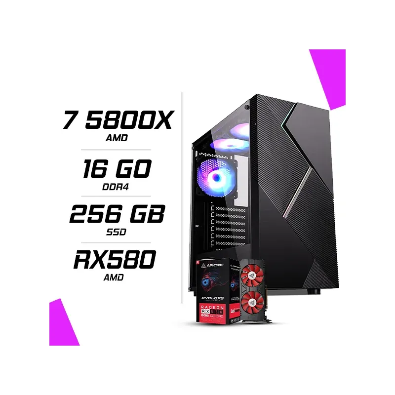 PC Gamer AMD Ryzen 7 5800X RX 580 8G