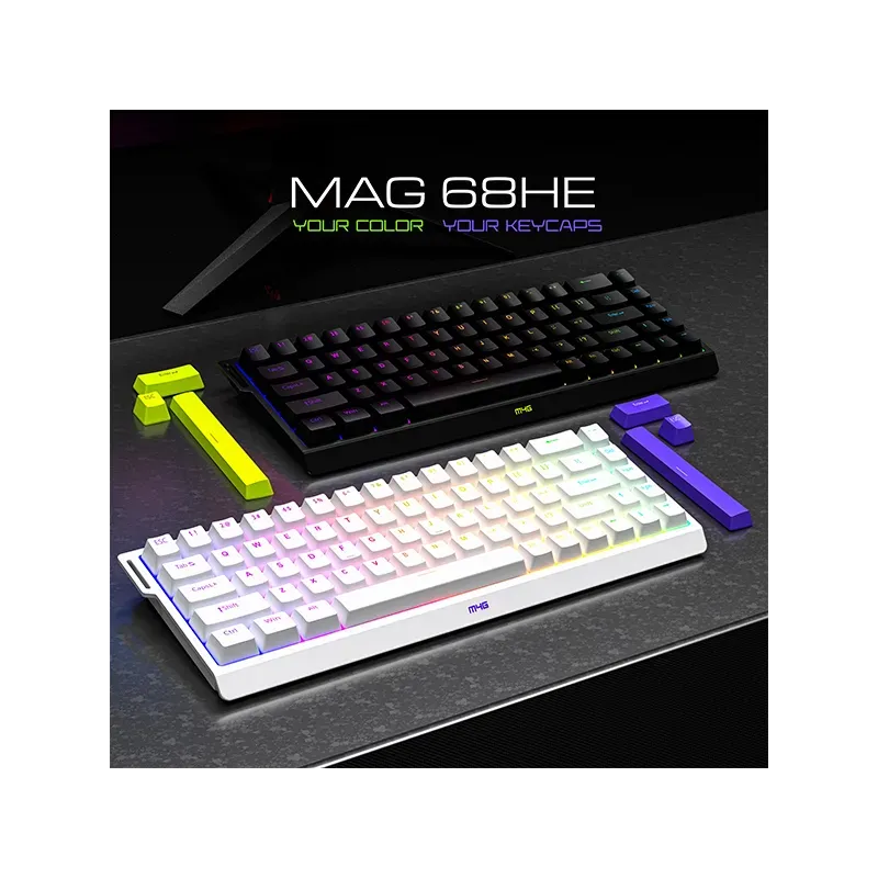 M4G MAG 68HE PURPLE DRAGON HALL EFFECT - Clavier Gamer Qwerty