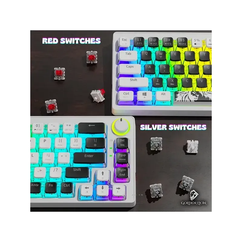 M4G GOLDEN LION GI68 RGB Noir - Clavier Gamer