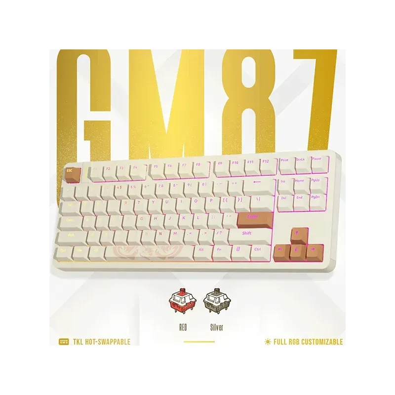 M4G GOLDEN LION GM87 TKL RGB - Clavier Gamer